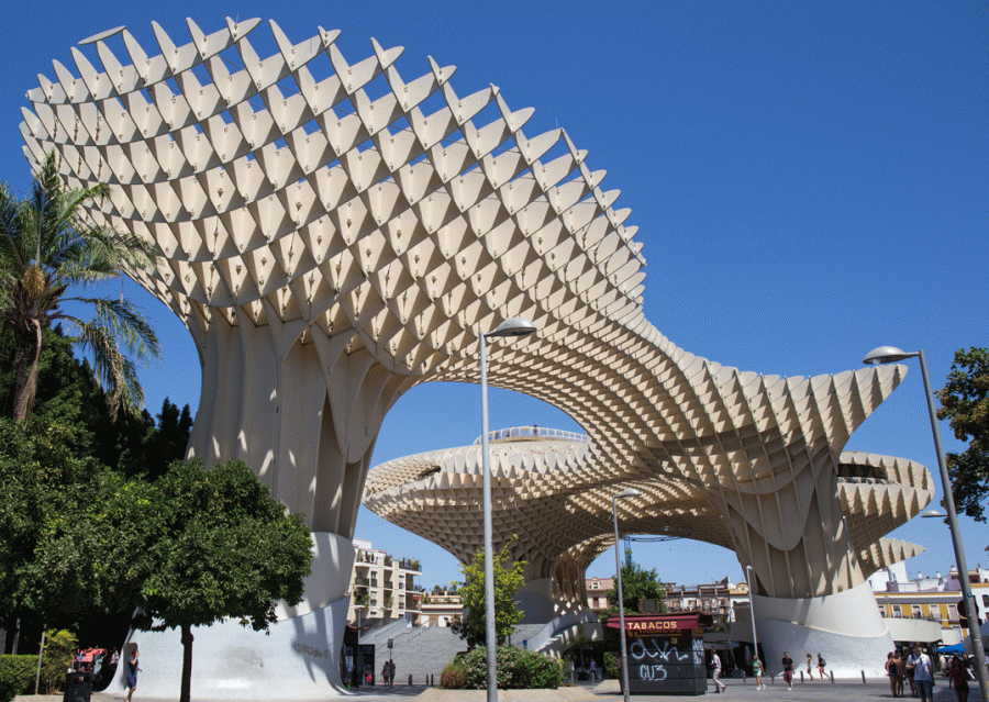 A historic city known for flamenco and architecture in southern Spain